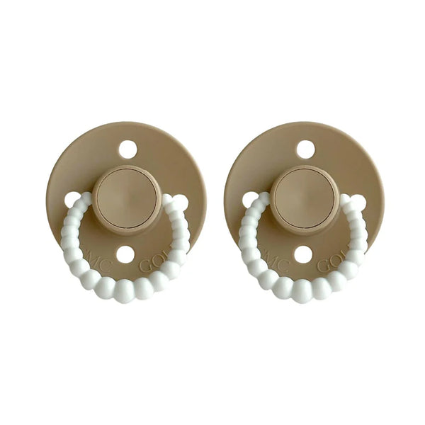 CMC 'Bubble' Dummies - Almond (Glow in the Dark Handle) - That's Cute!