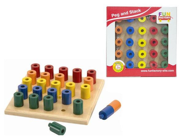 Peg and Stack – Fine Motor Skill Toy - That's Cute!