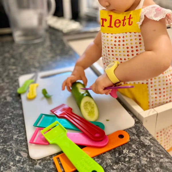 Kids Knife & Peeler Set – Blue | Safe & Fun - That's Cute!