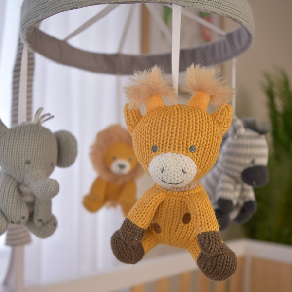 Living Textiles Musical Mobile Set - Savanna Babies - That's Cute!