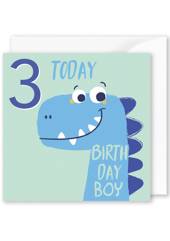 “3 Today, Birthday boy” Dinosaur - That's Cute!